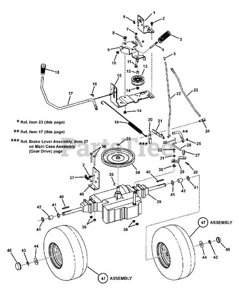 Murray Lt 155420 7800162 Murray 42 Lawn Tractor Gear Drive 15