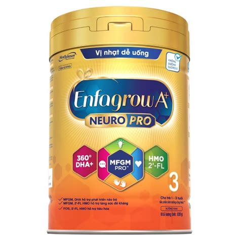 Sữa Enfagrow A Neuropro Hmo Vị Thanh Mát Số 3 830g 1 3 Tuổi Sữa Và