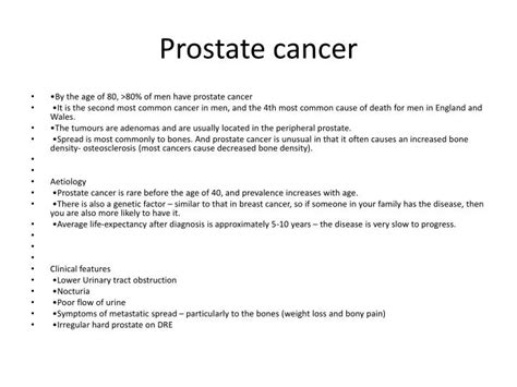 Ppt Prostate Cancer Powerpoint Presentation Free Download Id7078004