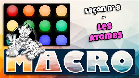 4e Leçon N°8 Les Atomes Youtube