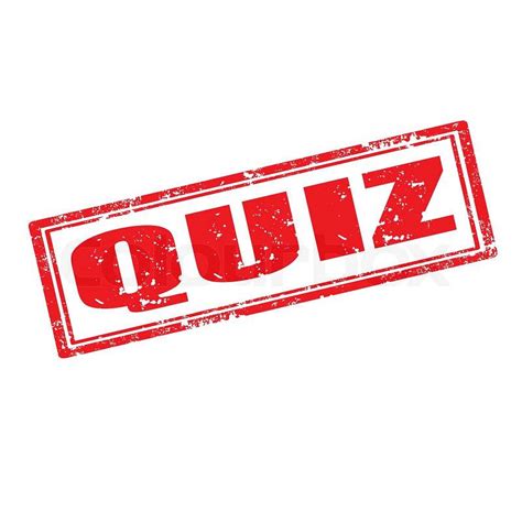 Quiz Stempel Stock Vektor Colourbox