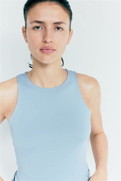 Jersey Thong Body Light Blue Ladies Handm Gb