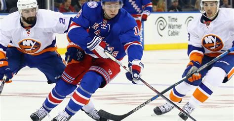Rangers Jimmy Vesey Shows His Skill And Toughness Published 2016