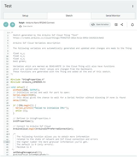 nano rp2040 connect with arduino iot cloud element14 community