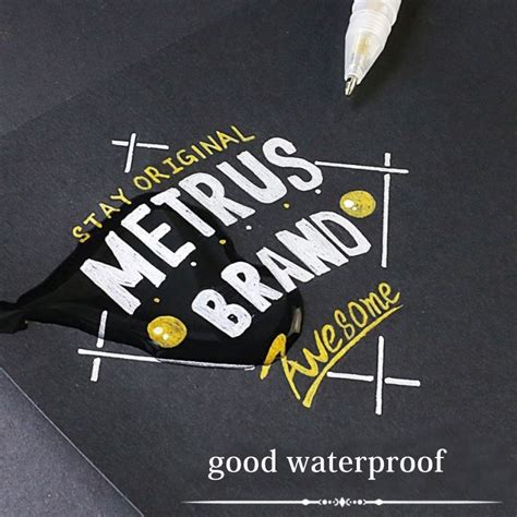 Badu Bg Haile 12 бр компл бяла гел химикалка за подчертаване на боя Бяла маркерна писалка 0 8