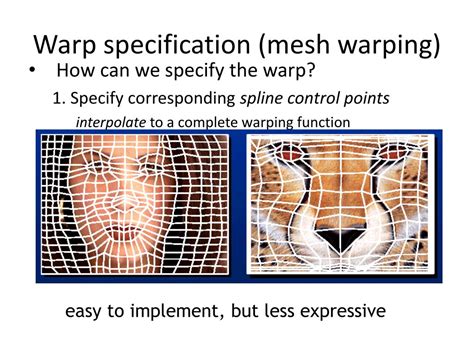 Ppt Computer Graphics Image Warping And Morphing Powerpoint