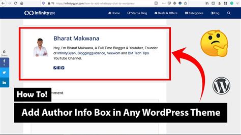 how to add author info box in any wordpress theme generatepress any