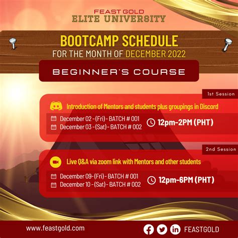 Bootcamp December Feastgold