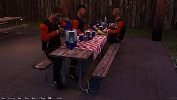 Being A DIK Year Old Brunette Loses In Strip Pong And Becomes Completely Nude At The