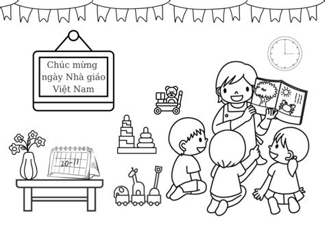 50 Tranh tô màu ngày 20 11 đẹp nhất HoaTieu vn