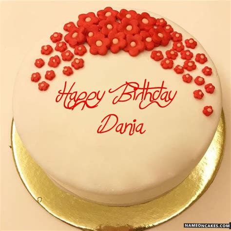 Happy Birthday Dania Cake Images
