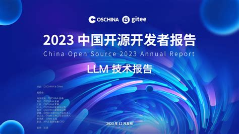 2023中国开源开发者报告——llm技术报告