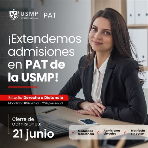 📣¡extendemos Admisiones En Pat De La Usmp📣 Aprovecha Nuestra Extensión