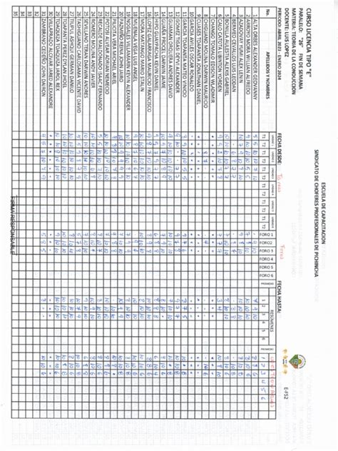 Notas Parciales Tipo E Fs26 Pdf