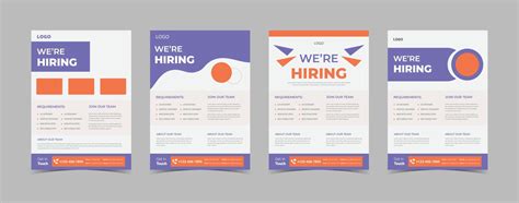 We Are Hiring Flyer Design Template Bundl Job Vacancy Flyer Template