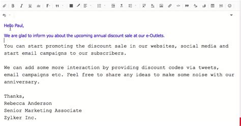 如何在 Zoho Mail 中使用格式刷添加上标 下标等