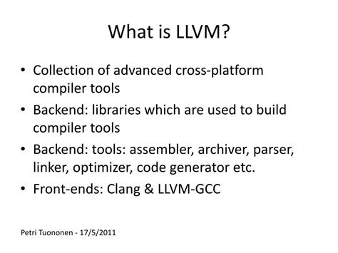 ppt low level virtual machine support for eclipse c c development