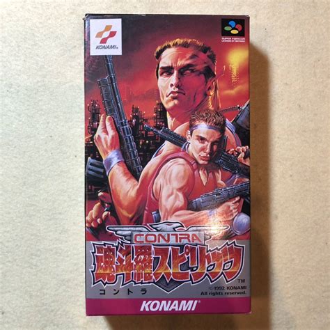 Yahooオークション スーパーファミコンソフト Sfc 魂斗羅スピリッツ