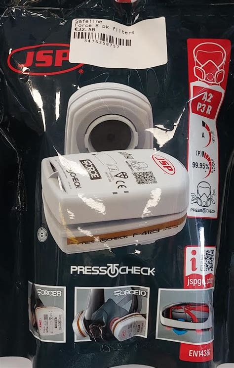 Jsp Force 8 Filters Parkwest Workwear Centre Crownhire Ltd