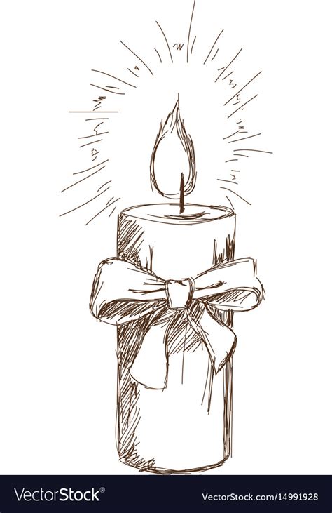Как нарисовать свечу поэтапно карандашом Как нарисовать свечу Drawingforall Ru