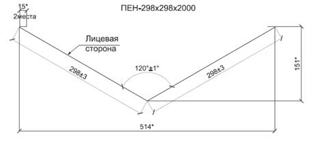 Планка ендовы нижняя 0,45 мм 298х298х2000 - Кронис