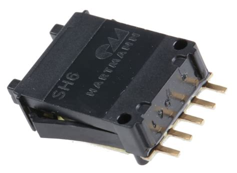 Sh6 131 Akk Hartmann Hartmann Pushwheel Switch Bcd Pushwheel Through Hole Panel Mount 100mΩ 10