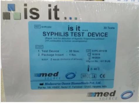 Is It Syphilis Rapid Test At Rs 950 Kit Rpr Test Kit In Chennai Id
