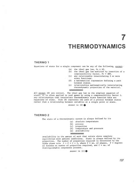 Thermodynamics Review Problems Pdf Entropy Heat