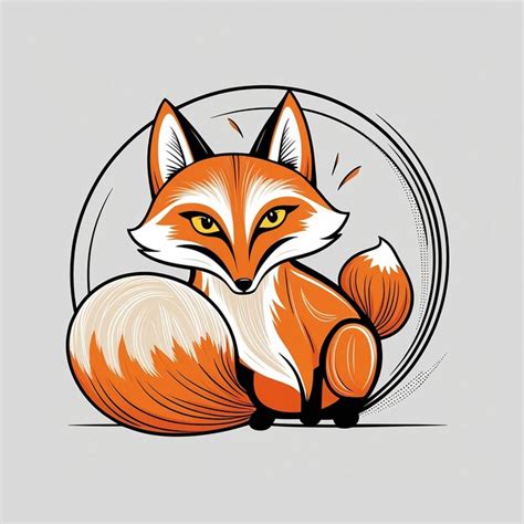 A Fox Vector Design Premium Ai Generated Image