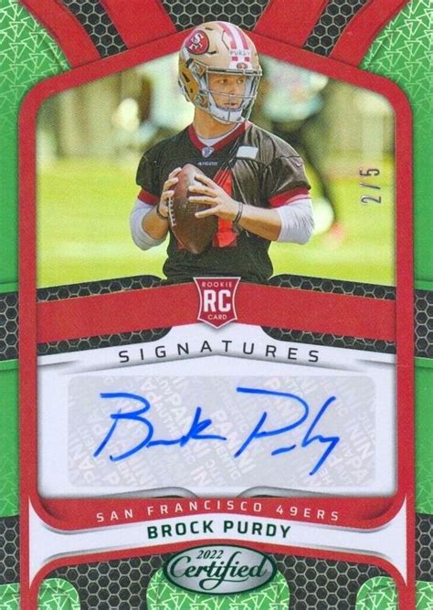 2022 Certified Brock Purdy Signatures 5 Rookiecard