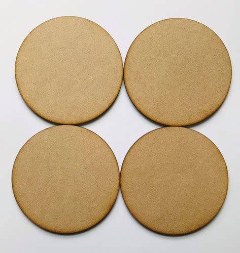 Mdf Coasters Set Of 4 Funky Fossil