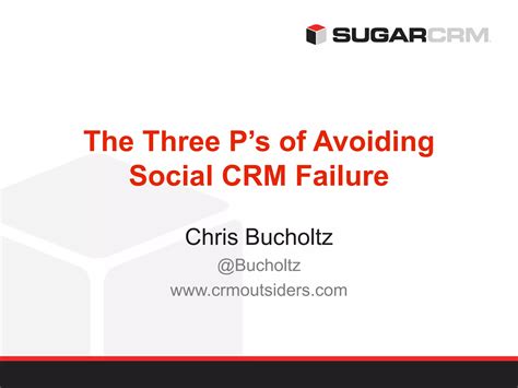 The P S Of Avoiding Social CRM Failure PPT