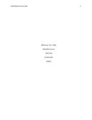 CHE 220 Milestone 2 Docx CHE Milestone Two Risk 1 Milestone Two