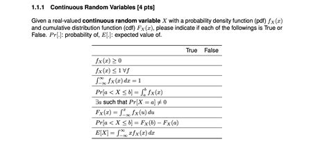 Solved Given A Real Valued Continuous Random Variable X With