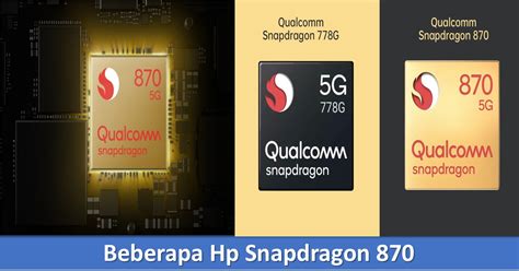 Beberapa Hp Snapdragon TechBanget