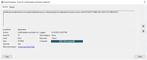 Pki Domain Controller Certificate Errors In Trusted Domains Microsoft Qanda