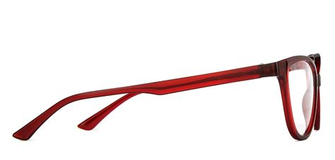 Maroon Cat Eye Full Rim Women Eyeglasses By Lenskart Air 206008