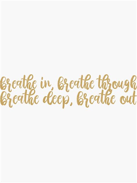 Breathe In Breathe Through Breathe Deep Breathe Out Labyrinth Lyrics Taylor Swift Sticker