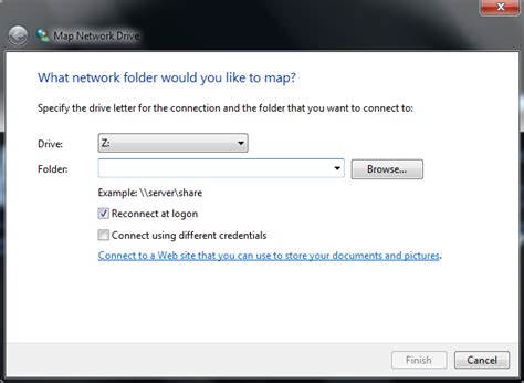 Windows Map A Network Drive