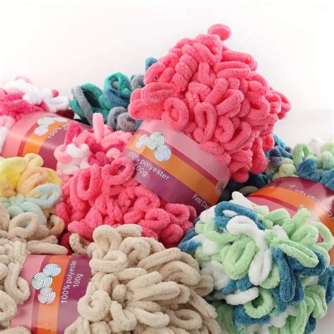 2pcs 혼합 색상 손가락 루프 원사 Diy 뜨개질 및 크로 셰 뜨개질 담요에 대 한 손으로 짠 두꺼운 양모 Diy 뜨개질 공예
