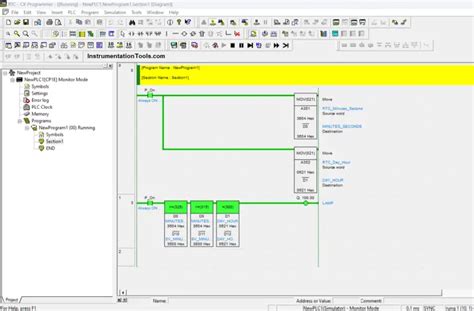 Real Time Clock In Omron Plc Cx Programmer
