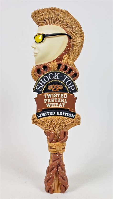 Shock Top Twisted Pretzel Wheat Limited Edition Beer Tap Handle 12