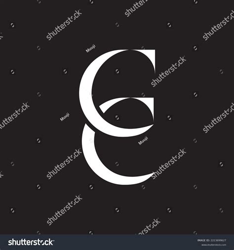 Cc Monogram Logo Design Concept Stock Vector Royalty Free 2223699627