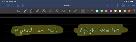 How To Enable Highlight Behind Text R Goodnotes