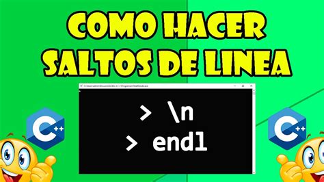 Como Hacer Un Salto De Linea Image To U