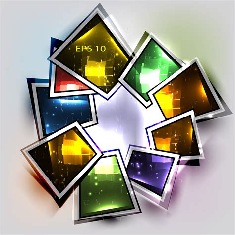 Sparkling Glass Elements Background Vector 03 Free Download