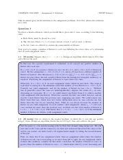 Assignment Solutions Model Solutions For The Assignment Course Hero