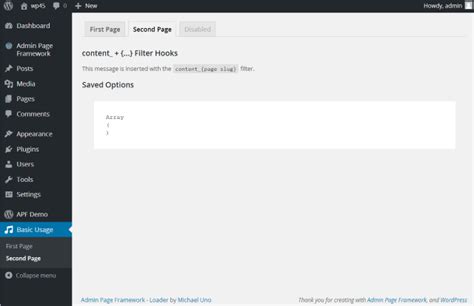 Package Adminpageframework Factory Adminpage Admin Page Framework