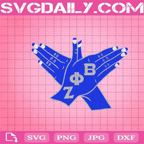 Zeta Phi Beta Hand Sign Svg Svgdaily Daily Free Premium Svg Files