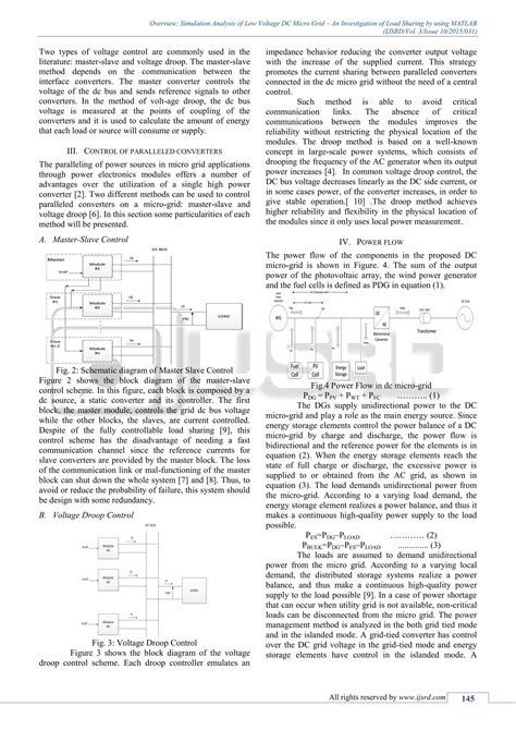 Overview Simulation Analysis Of Low Voltage Dc Micro Grid An